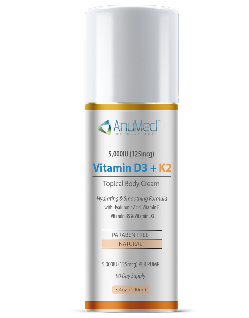 Vitamin D3+K2 5000 IU (125mcg) Cream (New) – AnuMed